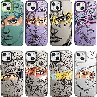 Amazon.co.jp: JoJo's Bizarre Adventure Smartphone Case Golden Wind ...