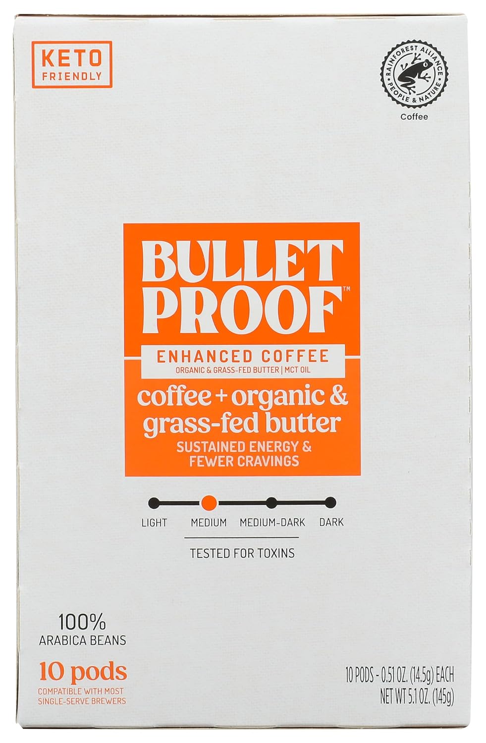 Amazon.com: BULLETPROOF Keto Original K Cup Coffee, 5.1 OZ : Grocery ...