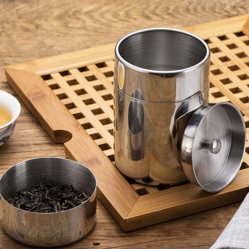 Amazon.com: Tea Tin, Stainless Steel Tea Tins Canister Home Kitchen ...