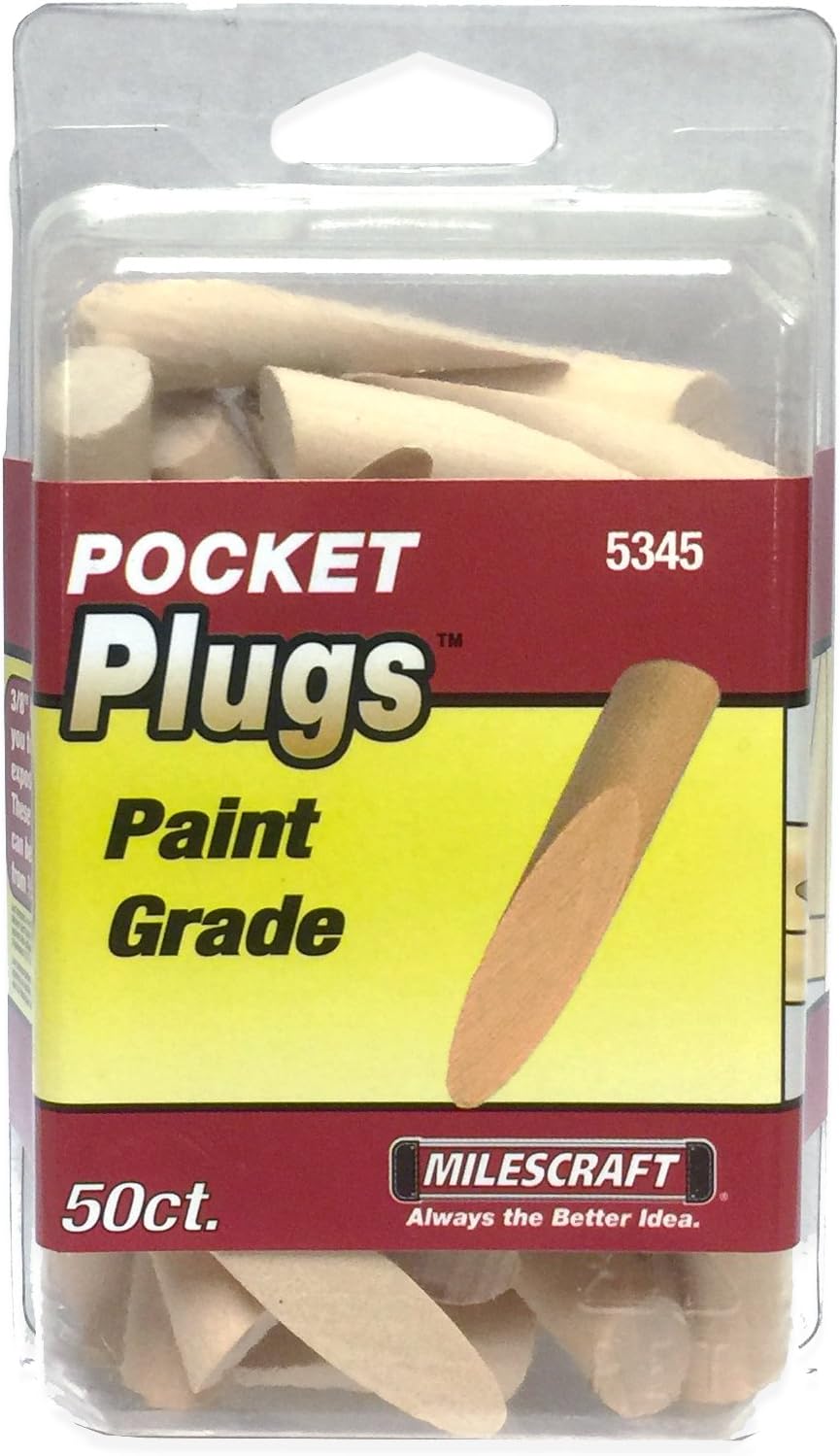 Amazon.com: Solid Wood Pocket Hole Plugs Wood Pine for Pocket Hole Jig ...
