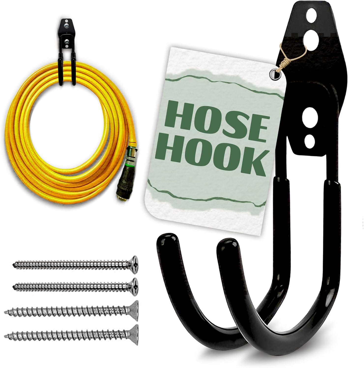 Amazon.com : Hose Hook Wall Mount - Rust-Resistant, Scratch-Free ...