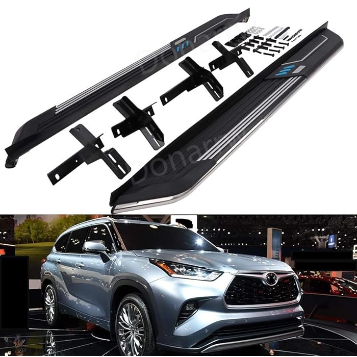 Buy SAREMAS Foot Steps for Toyota Highlander XU70 2020 2021 2022 2023 ...