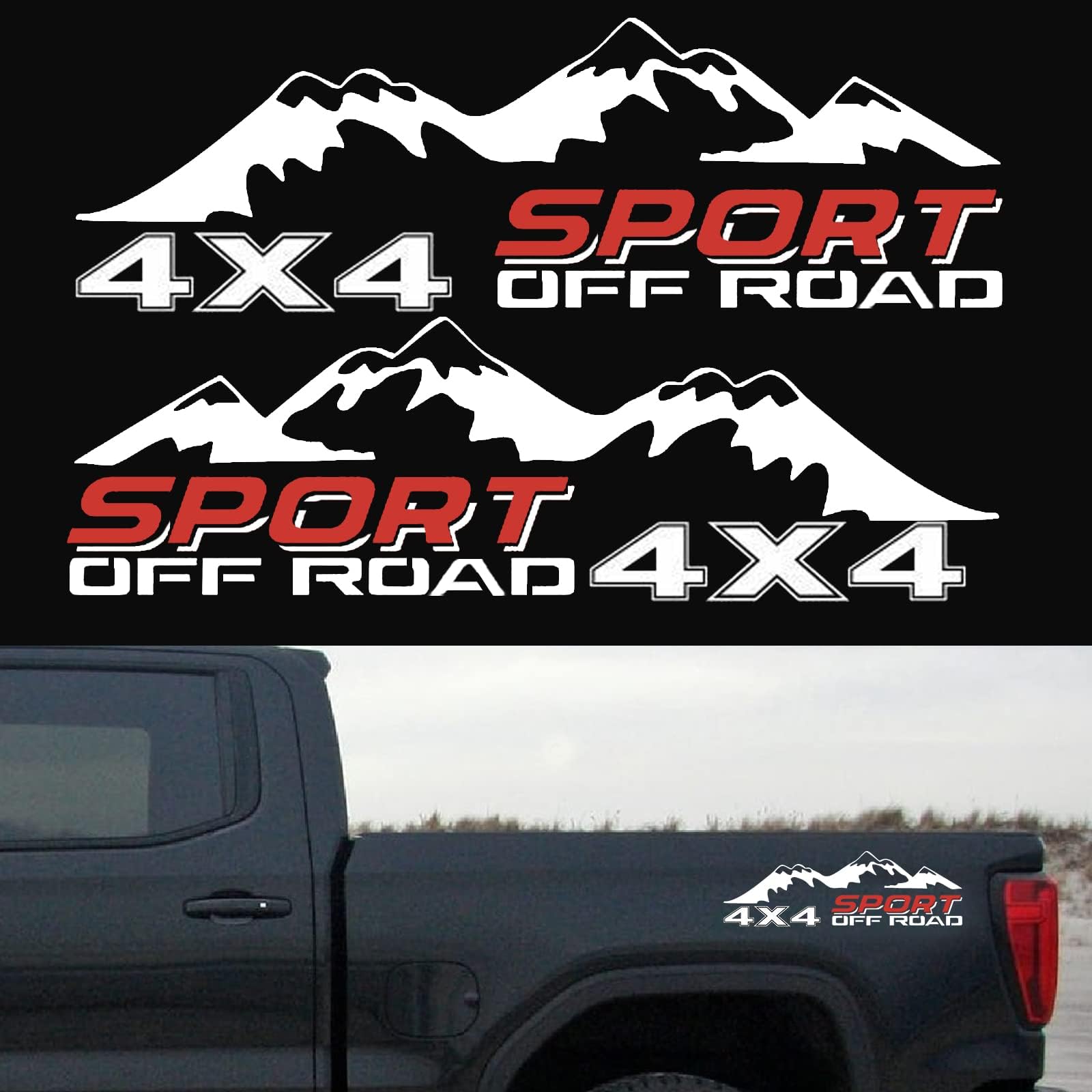 Amazon.com: Orange 4x4 Truck Decal Set : Sports & Outdoors