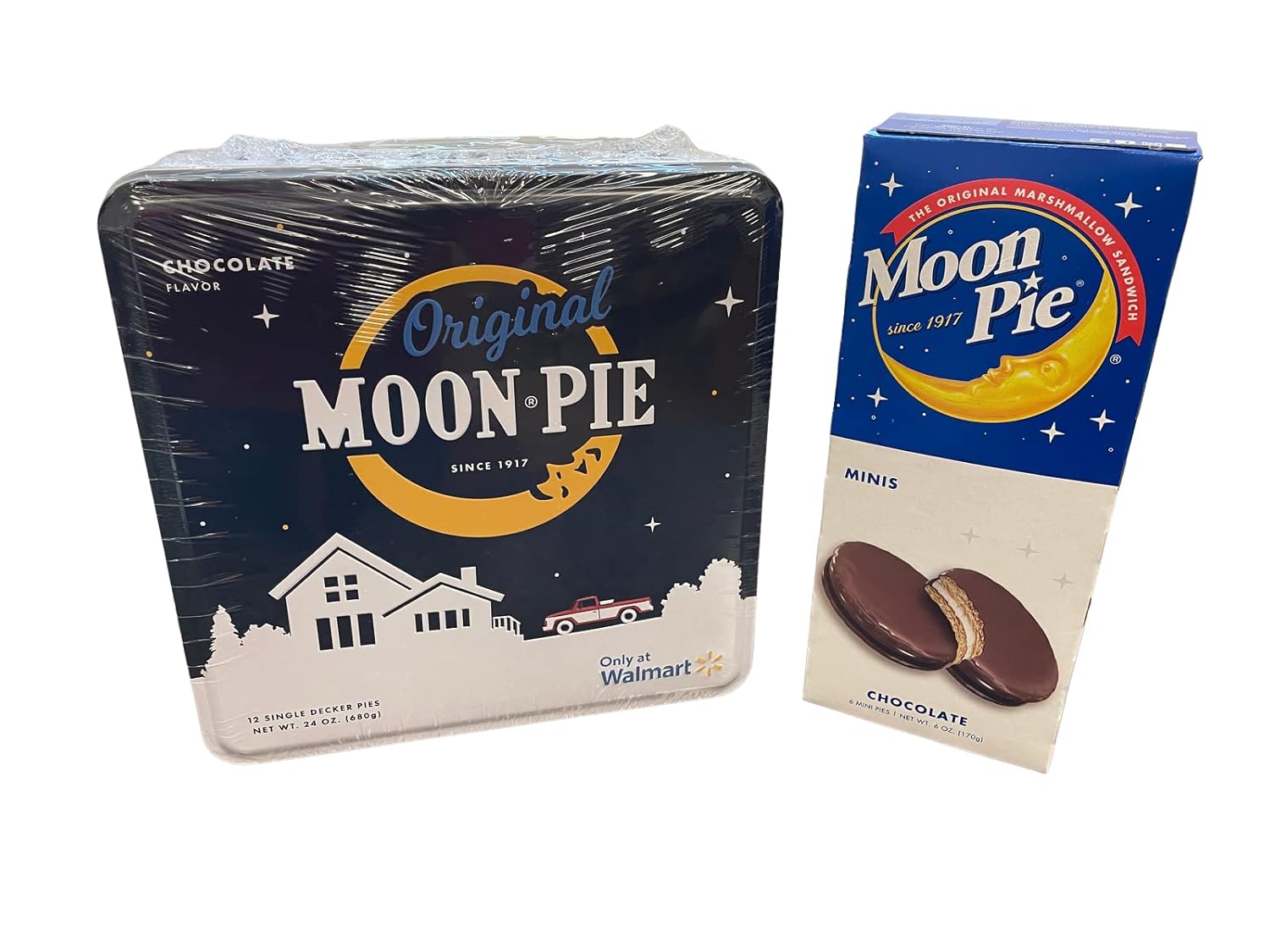 Amazon.com: Moonpie Gift Tin - Moon Pie Chocolate Minis Bundle Great ...