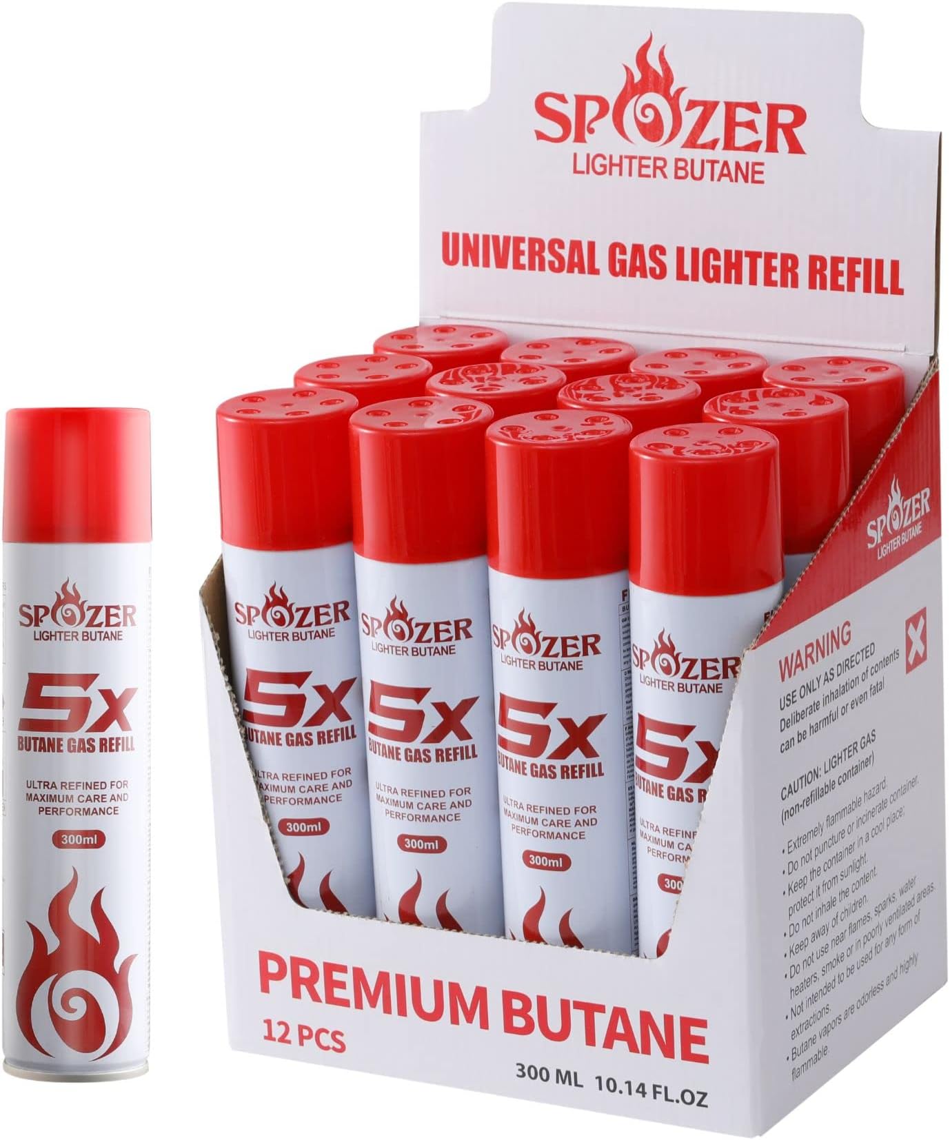 Amazon.com: Turbo Blue 18 ml Butane Fuel Refill for Torch Lighters (6 ...