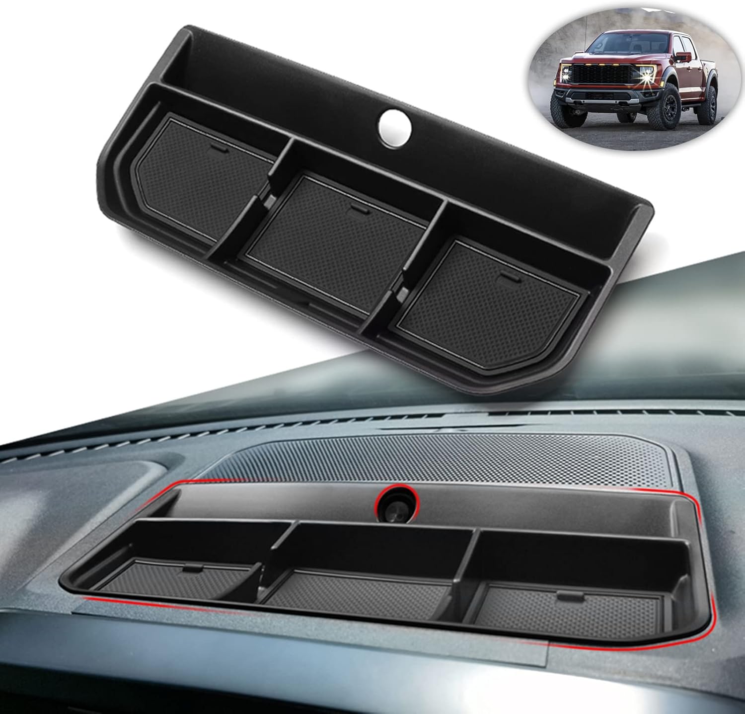 Amazon.com: Moonlinks F150 Dashboard Organizer Tray Compatible with ...