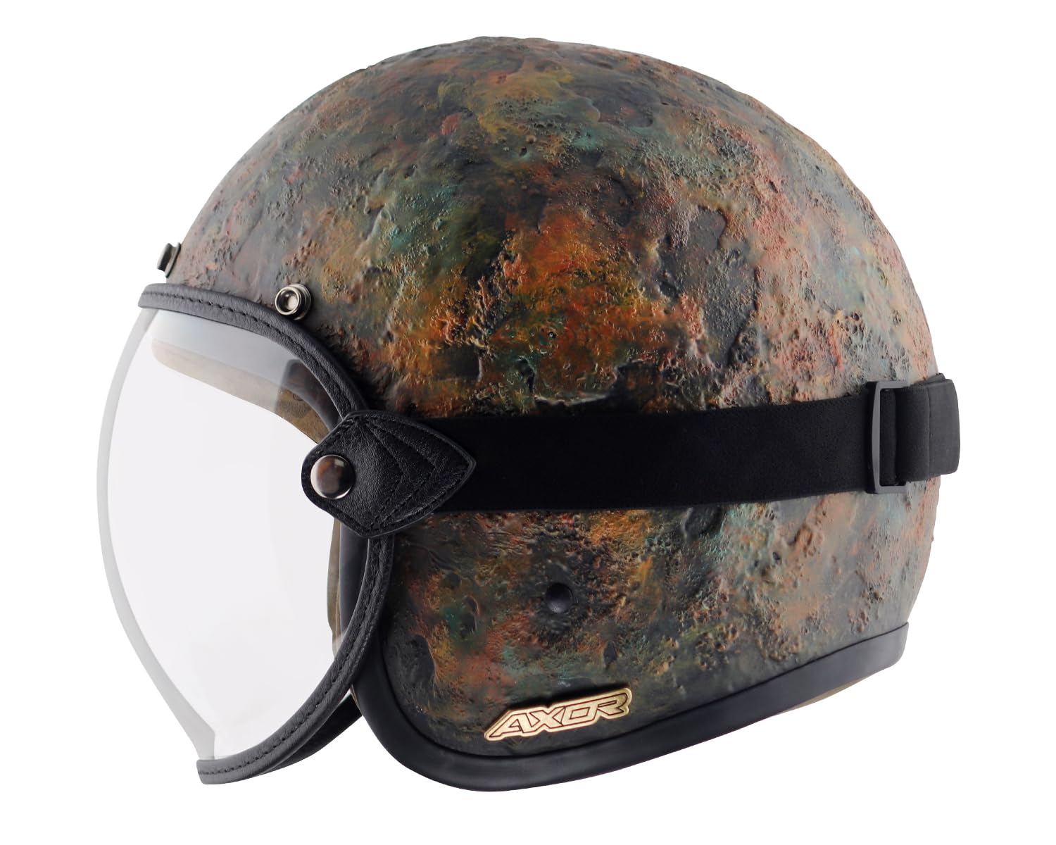 Axor Retro Jet Veer an ISI and DOT Certified Open Face Helmet for Men ...