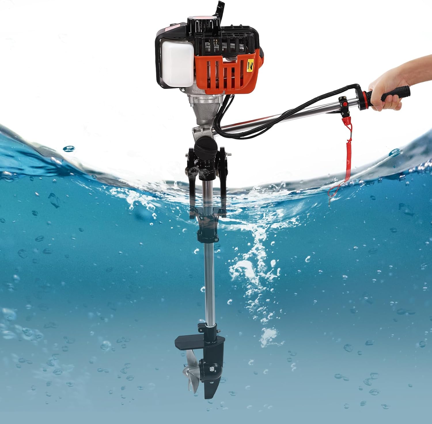 Amazon.com: CheriMuMu Outboard Boat Motors, 2.5 HP 2 Stroke Gas-Powered ...