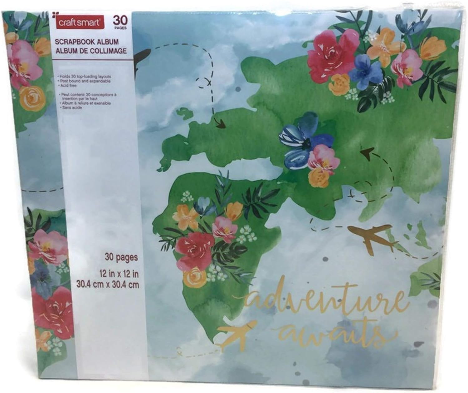 Amazon.com: CRAFTSMART 30 Pages Scrapbook Album 12 X 12 InchesADVENTRUE