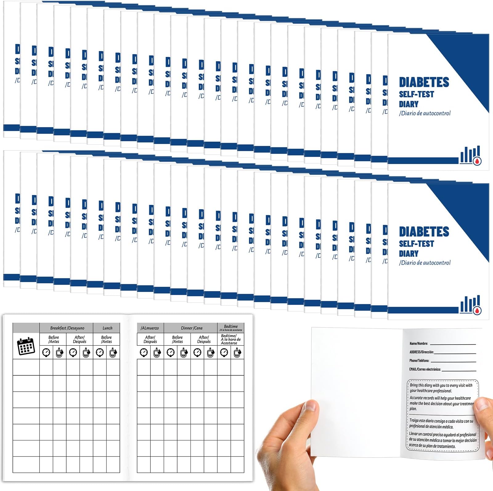 Amazon.com: Freestyle 5 Books of Freestyle Self Testing Log Book Total ...