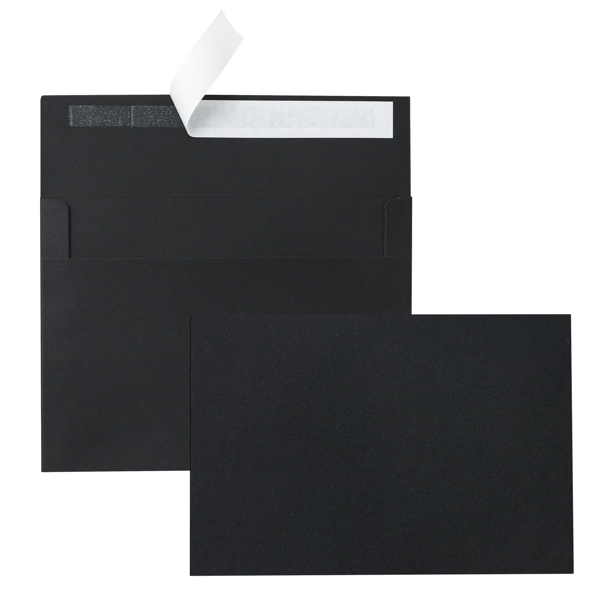 Snapklik.com : Silunkia Black Blank Cards And Envelopes 4.25 X 5.5 ...