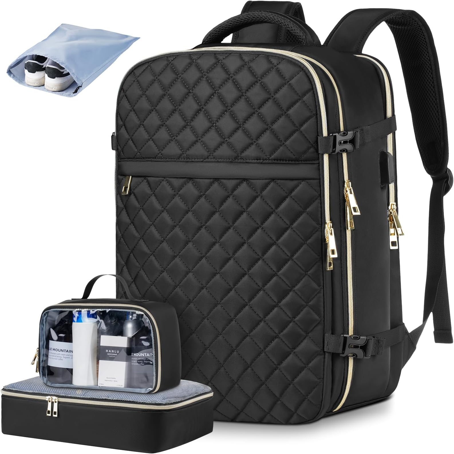 MOMUVO Travel Backpack for Women, Carry On Backpack Airline Approved ...