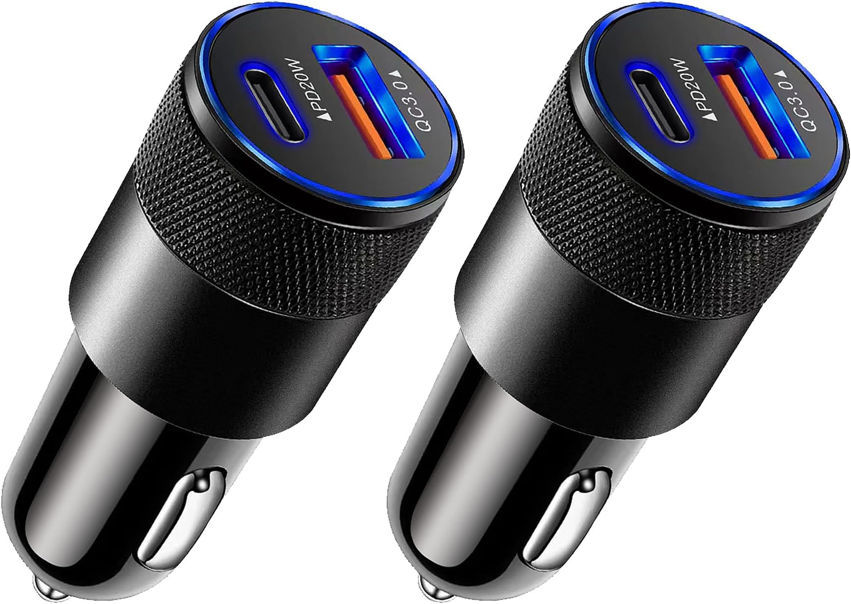 Amazon.com: Car Charger 38W USB Type C PD Android Cellphone Charging QC ...