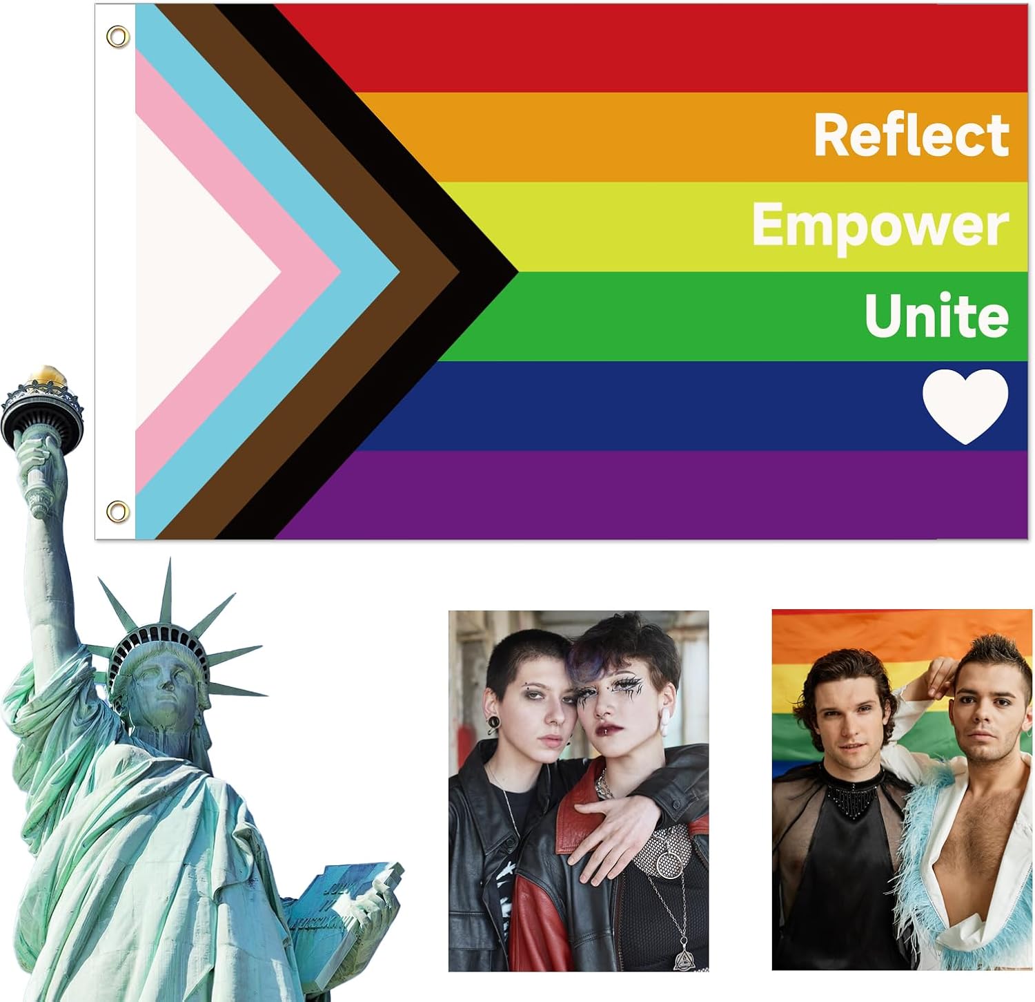 Amazon.com : Progress Pride Flags Banner,3x5Ft 2024 New York Pride ...