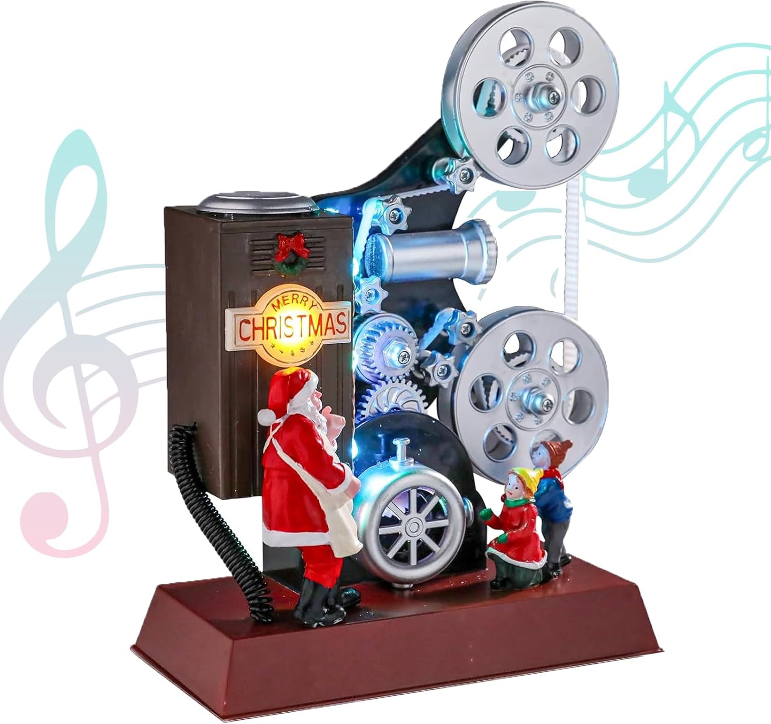 Amazon.com: Vigdur Christmas Music Box - Animated Christmas Village ...