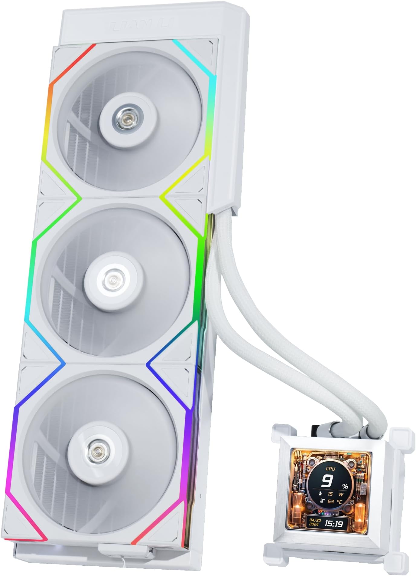 Amazon.com: Lian Li UNI Fan SL-Infinity 120 RGB Triple Pack White with ...