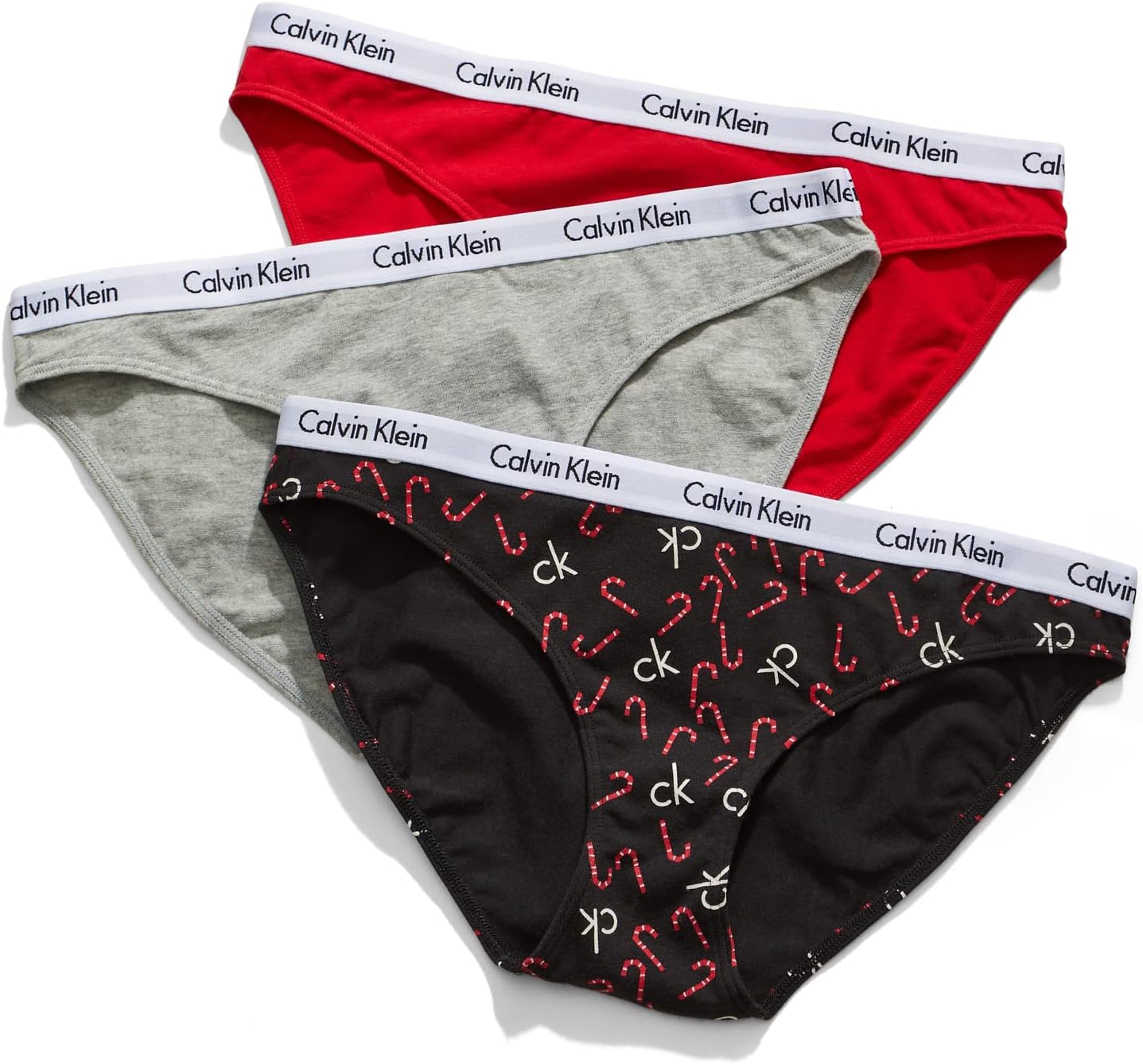 Calvin Klein Carousel Bikini 3-Pack, S, Obsess/Grey/Play at Amazon ...