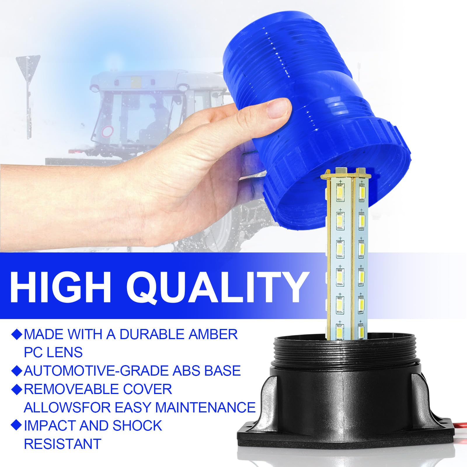 Snapklik.com : eTzone 30 LED Forklift Lights Blue Emergency Beacon ...