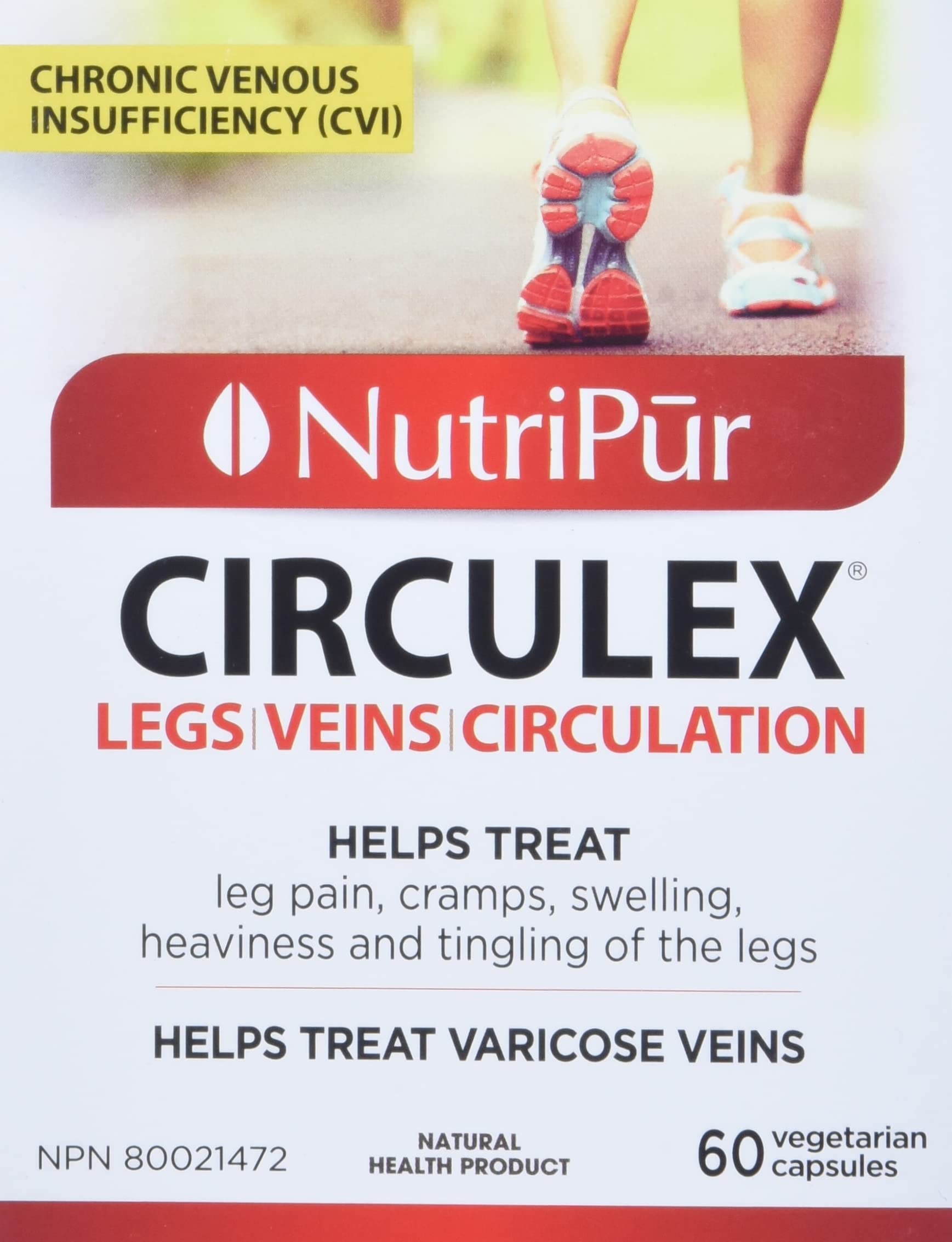 Nutripur Circulex, Venous Insufficiency, 60 vegetarian capsules ...