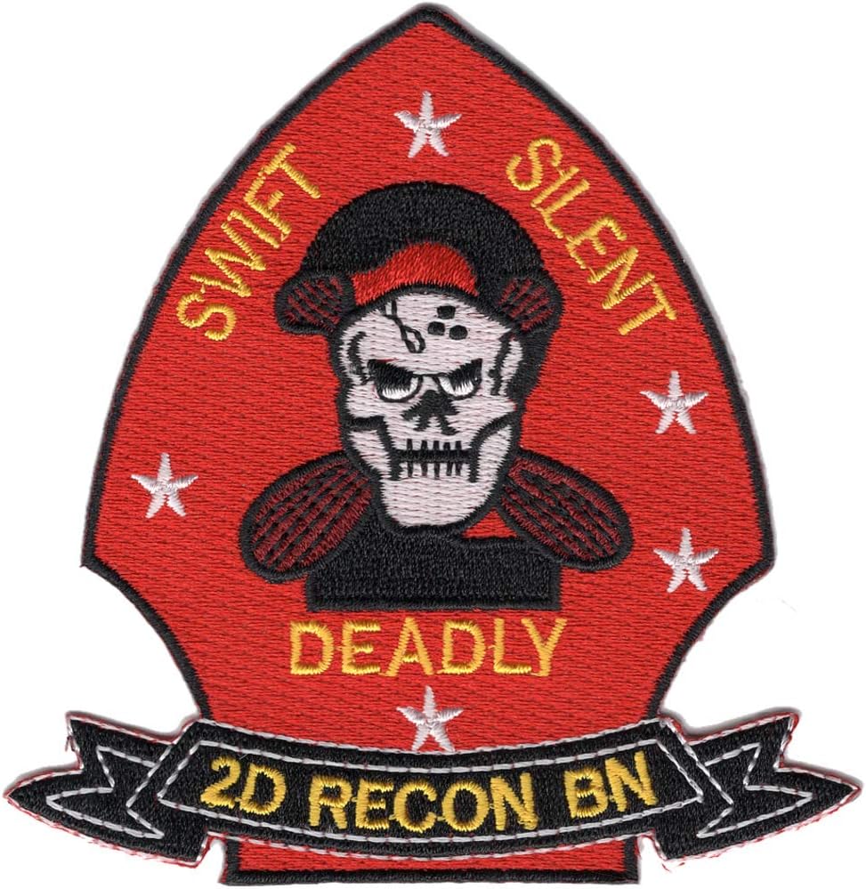 Amazon.com: 2nd Reconnaissance Battalion Patch Swift Silent Deadly ...