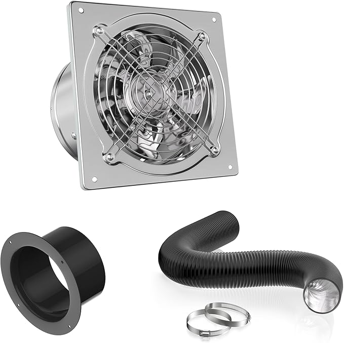 Amazon.com: HG Power 6 Inch Exhasut Fan Kit - Metal Exhaust Fan, Duct ...