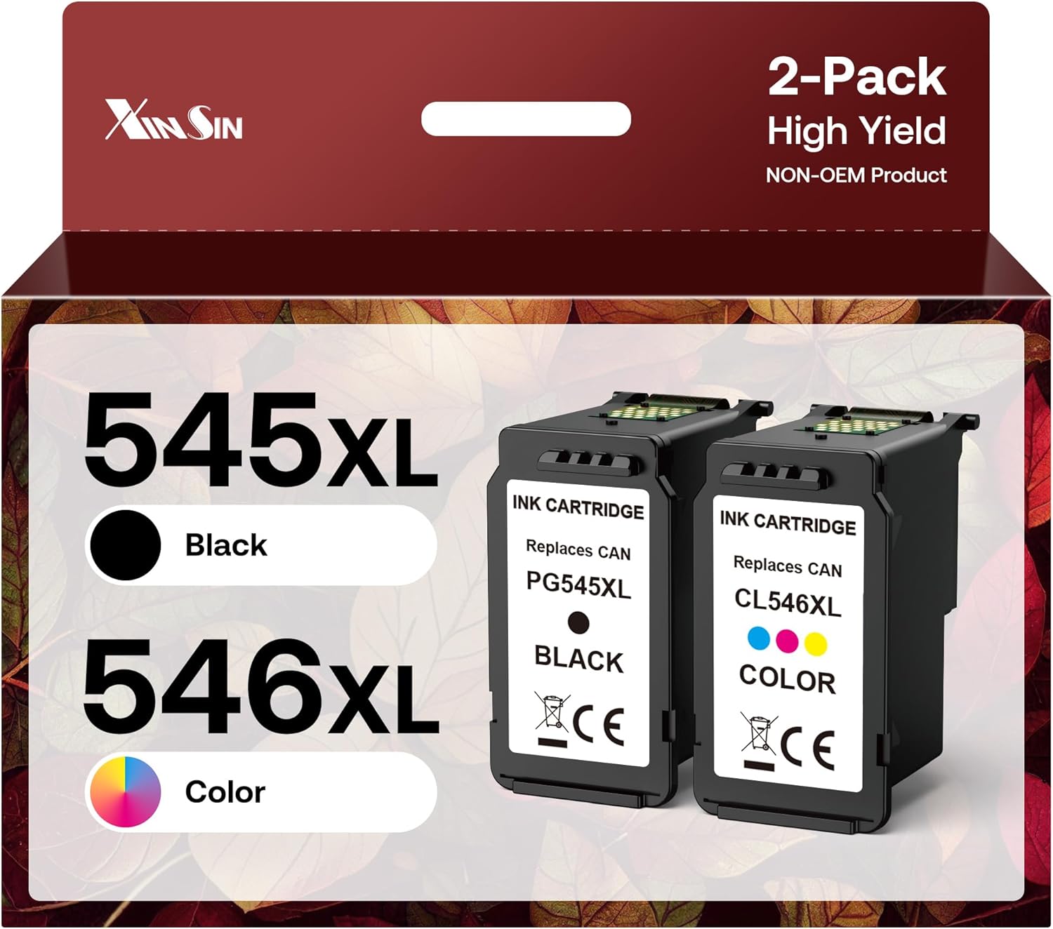 xinsin Remplacement pour CANON PG-545XL CL-546XL Cartouches d'encre ...