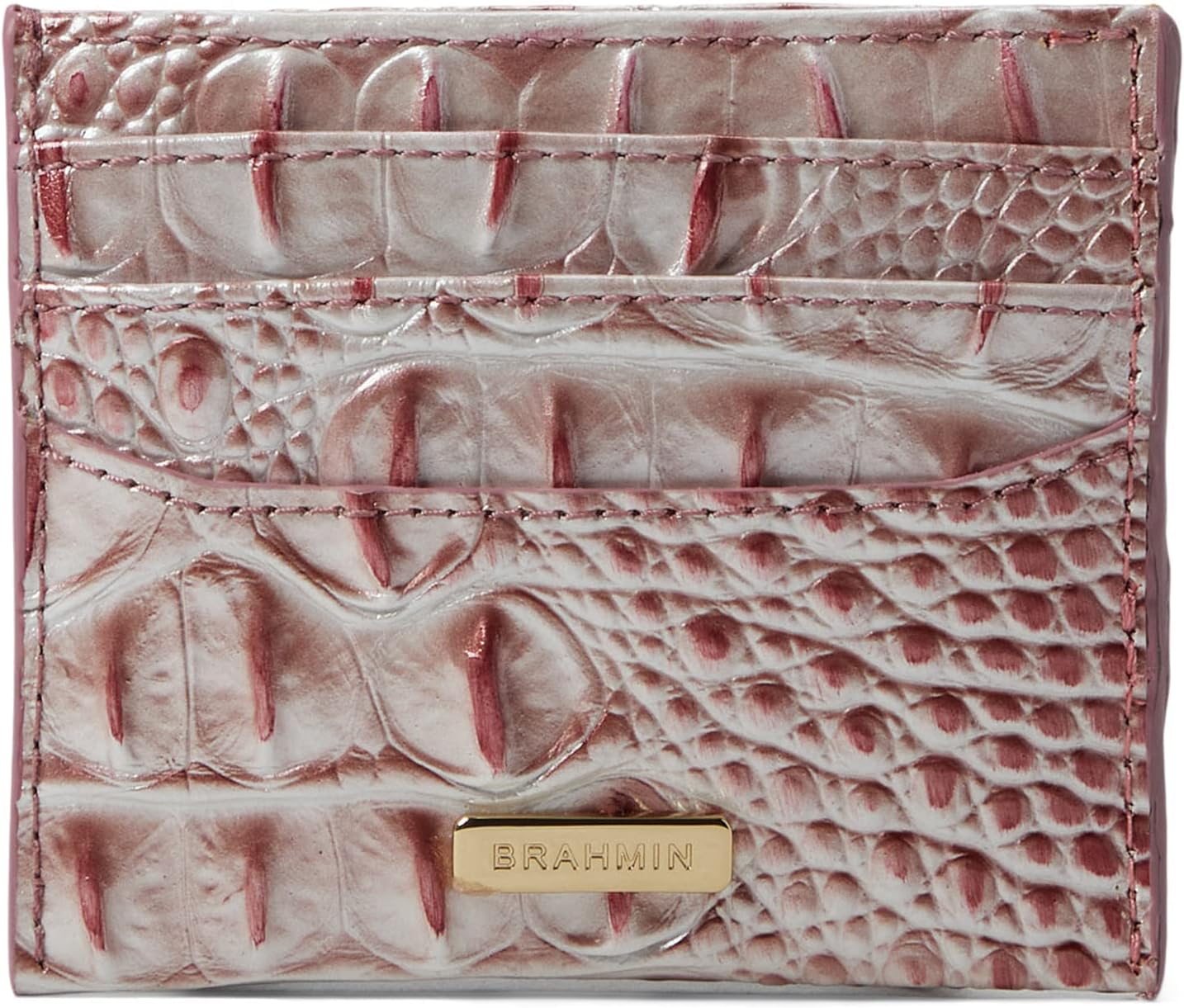 Amazon.com: BRAHMIN Melbourne Cheryl Card Case Pink Icing One Size ...