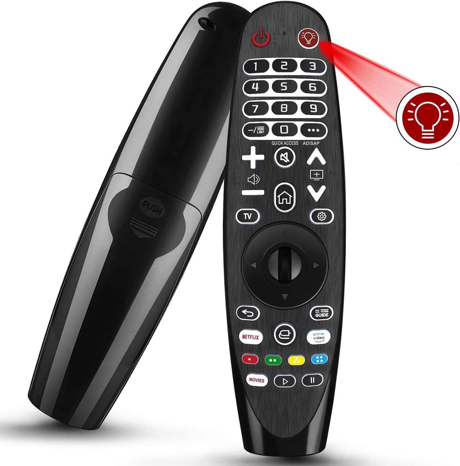 GE Color Select Backlit Universal Remote Control for Samsung, Vizio, LG ...