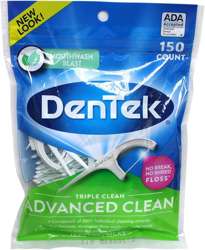 Amazon.com : DenTek Floss Picks, Fresh Mint - 150 Count (Pack of 1 ...