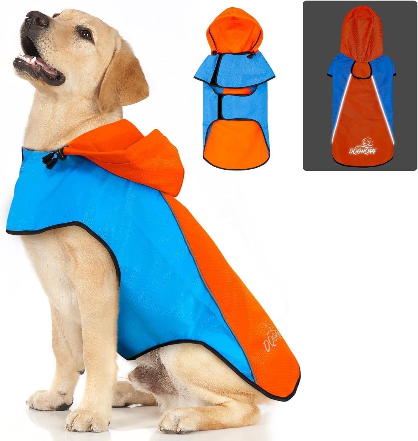Zunea Waterproof Dog Raincoats for Medium Large Dogs Lightweight ...