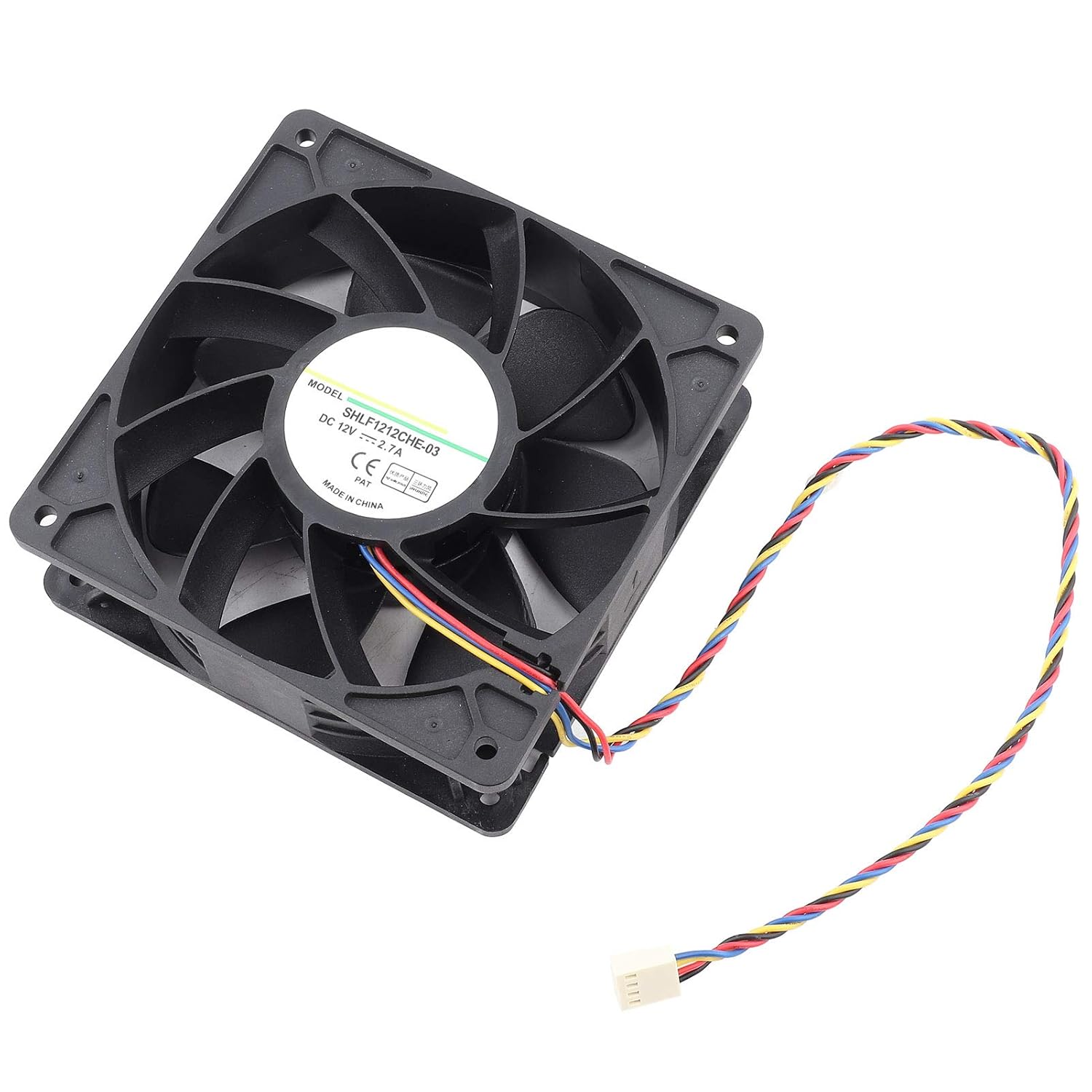 Amazon.com: 6000RPM Cooling Fan, 4Pin Dual Ball Bearings Mining Rig ...