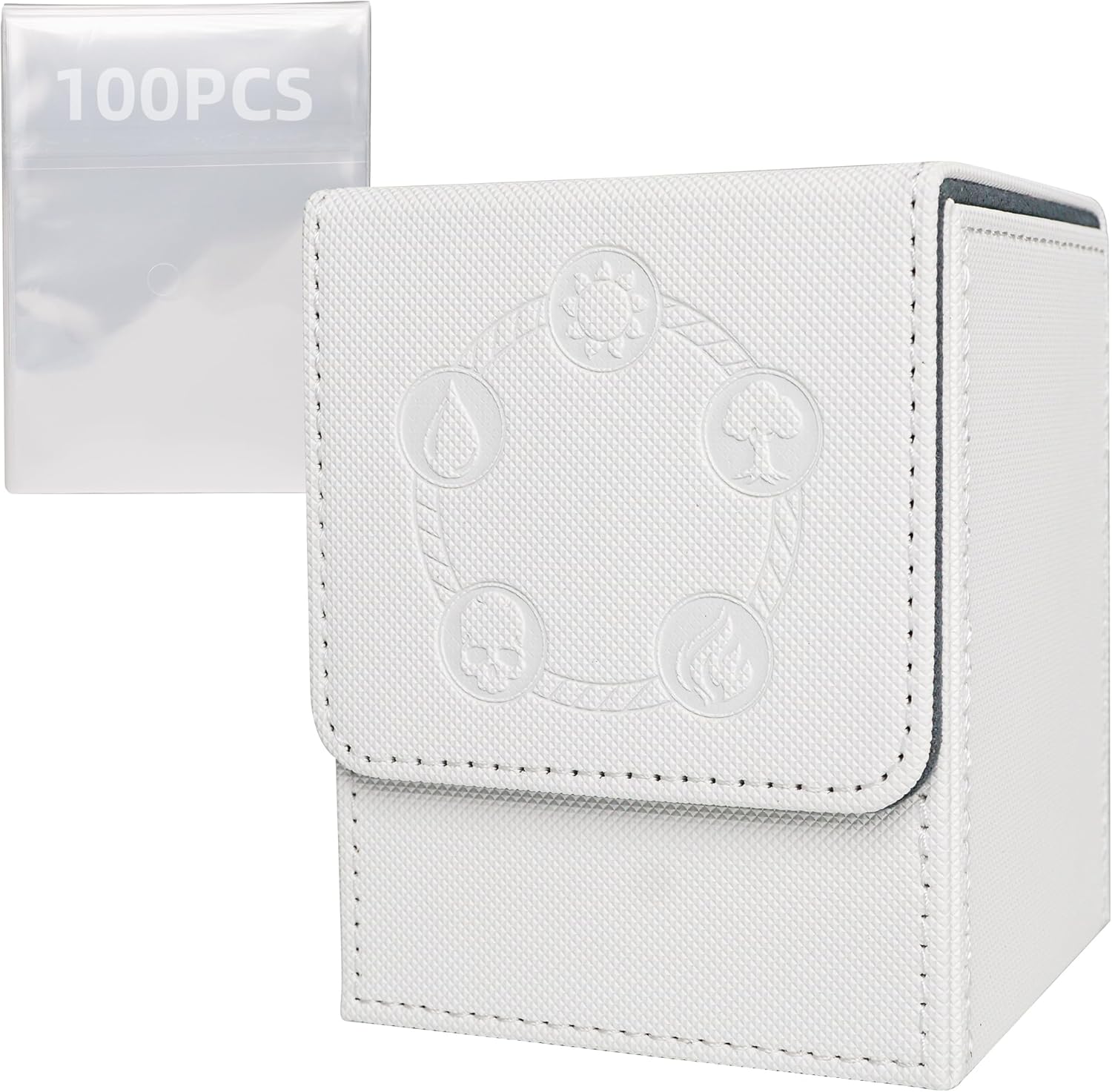 Amazon.com: AFIING Card Deck Box for MTG, Card Storage Box Fits 100 ...