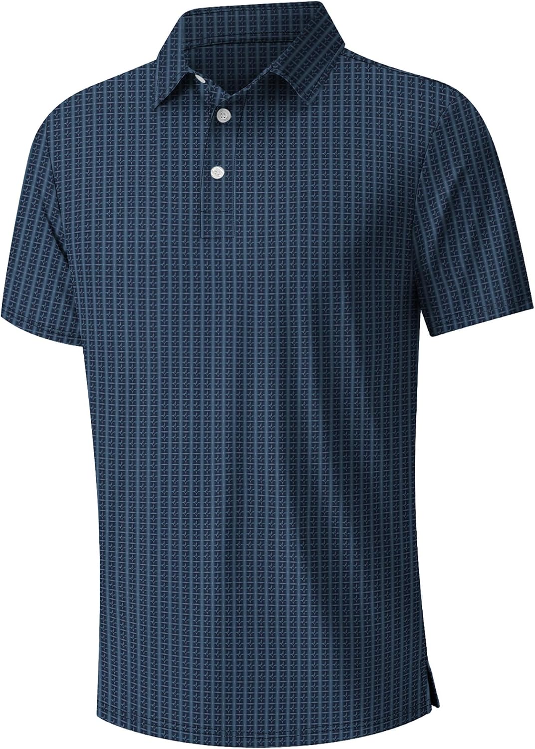 NITAGUT Golf Shirts for Men Short Sleeve Dry Fit Print Performance ...