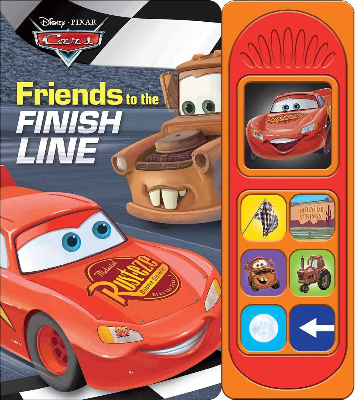 Disney Pixar Cars - Friends to the Finish Line 7-Button Sound Book ...
