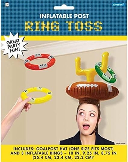 Amazon.com: Amscan Inflatable Post Ring Toss - One Size, 1 Kit