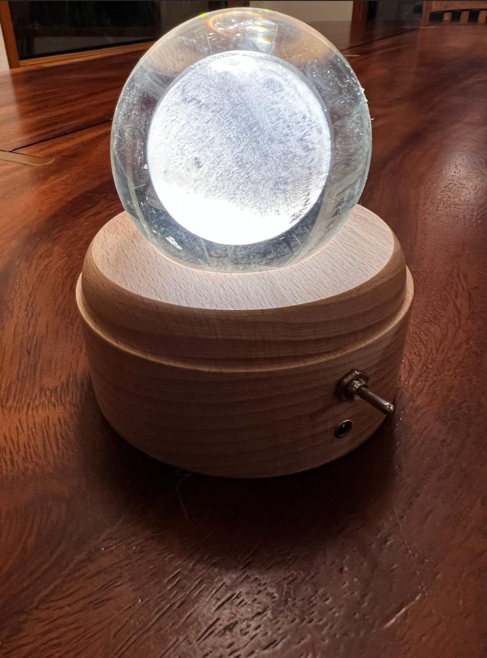Amazon.com: Ulable Music Box – Moon Crystal Ball Music Boxes with ...