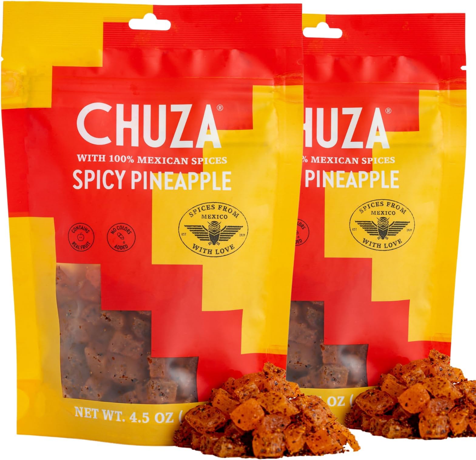 Amazon.com: CHUZA Dried Chilli Pineapple Bites, Spicy Dried Pineapple ...