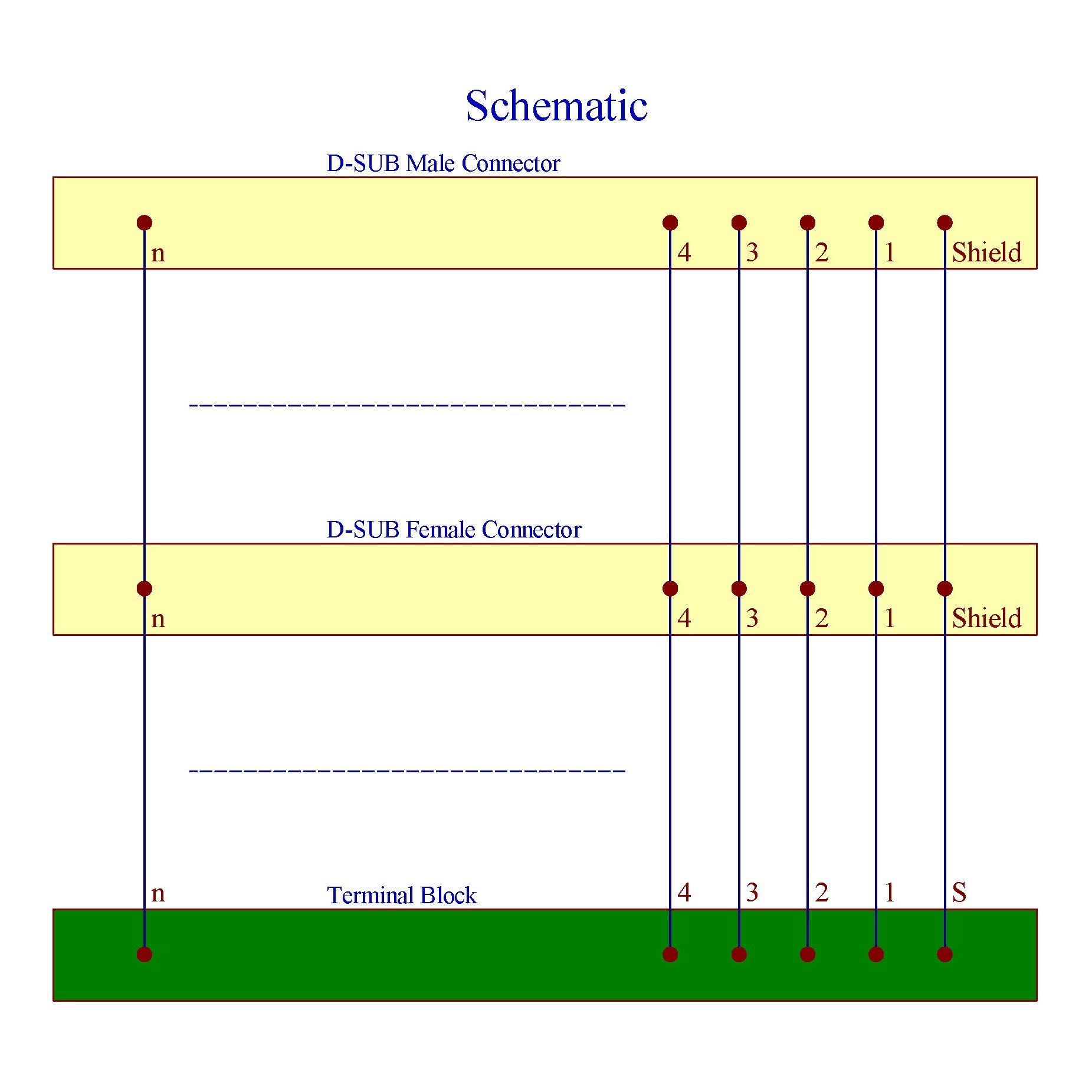 Snapklik.com : DIN Rail Mount D-SUB Male-Female Interface Module ...