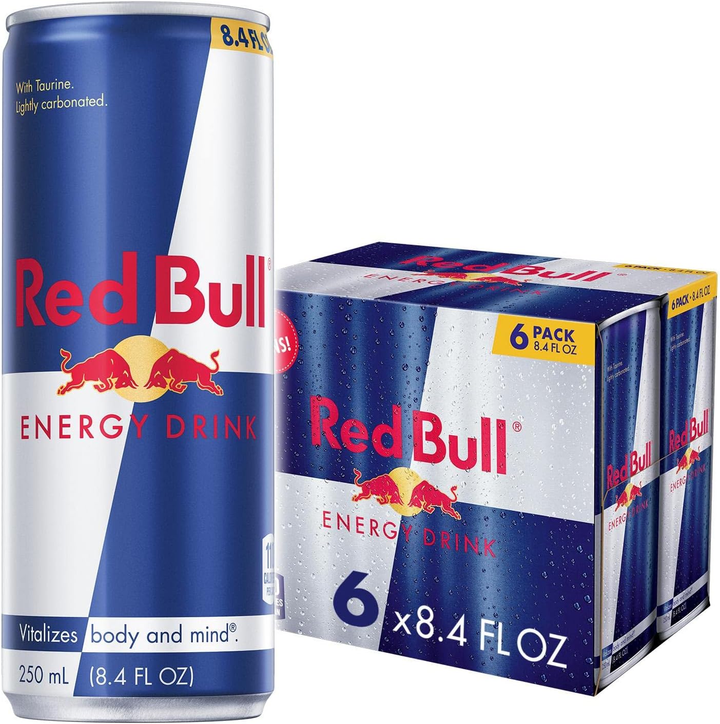 Amazon.com : Red Bull Energy Drink, Original, 8.4 Fl Oz (Pack of 6 ...