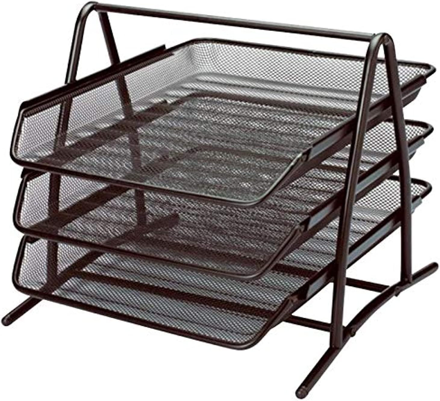 3 Layer Metal Paper Tray (Black) : Amazon.ae: Office Products