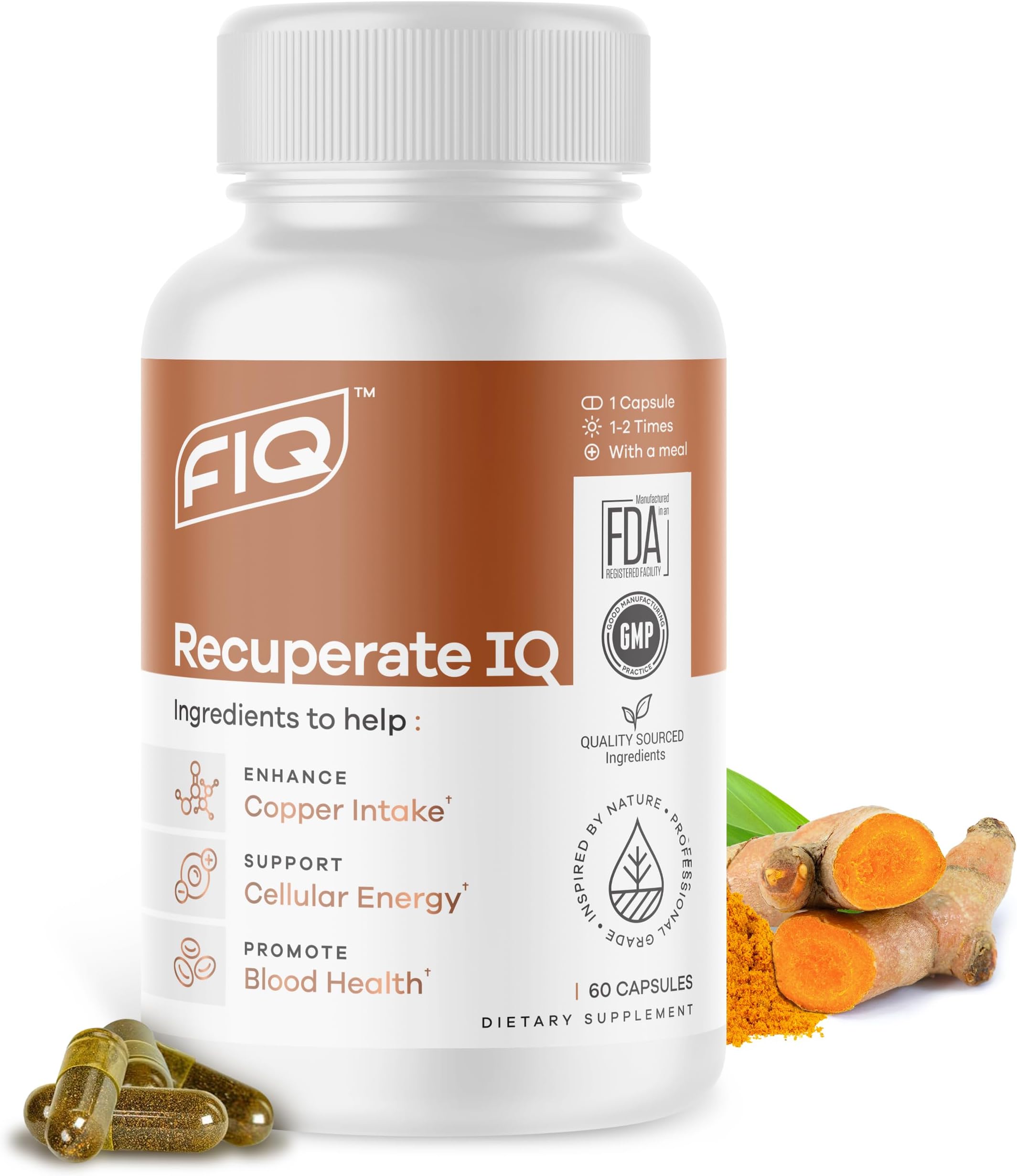 Amazon.com: FIQ - Recuperate IQ - 5-in-1 Copper Supplements with Copper ...
