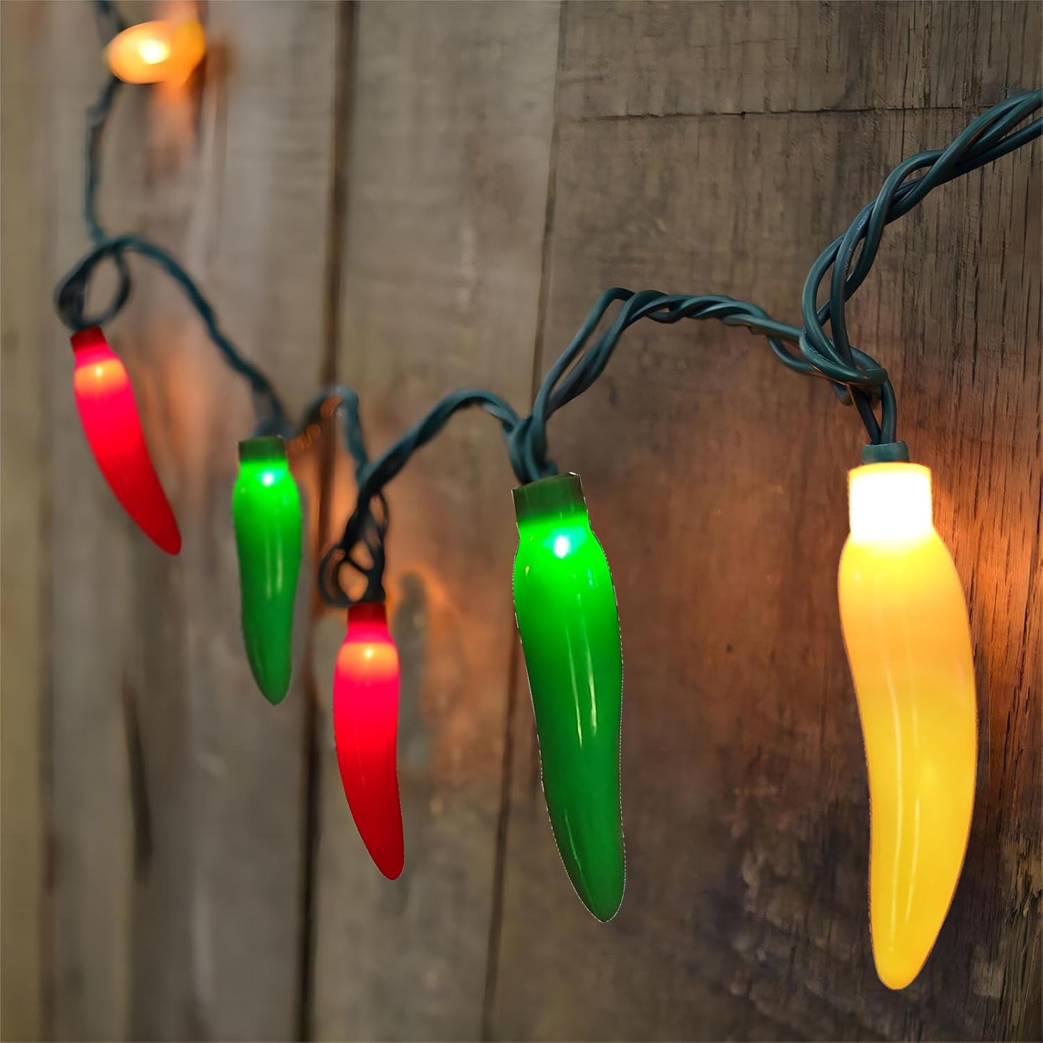 13.6FT Multicolor Chili Pepper String Lights, Hanging Christmas ...