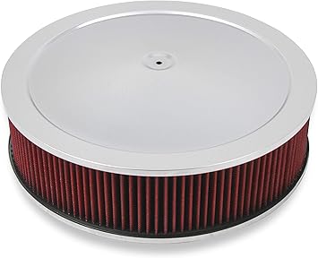 Amazon.com: Holley 4150 Drop-Base Air Cleaner Chrome W/Gauze Filter ...