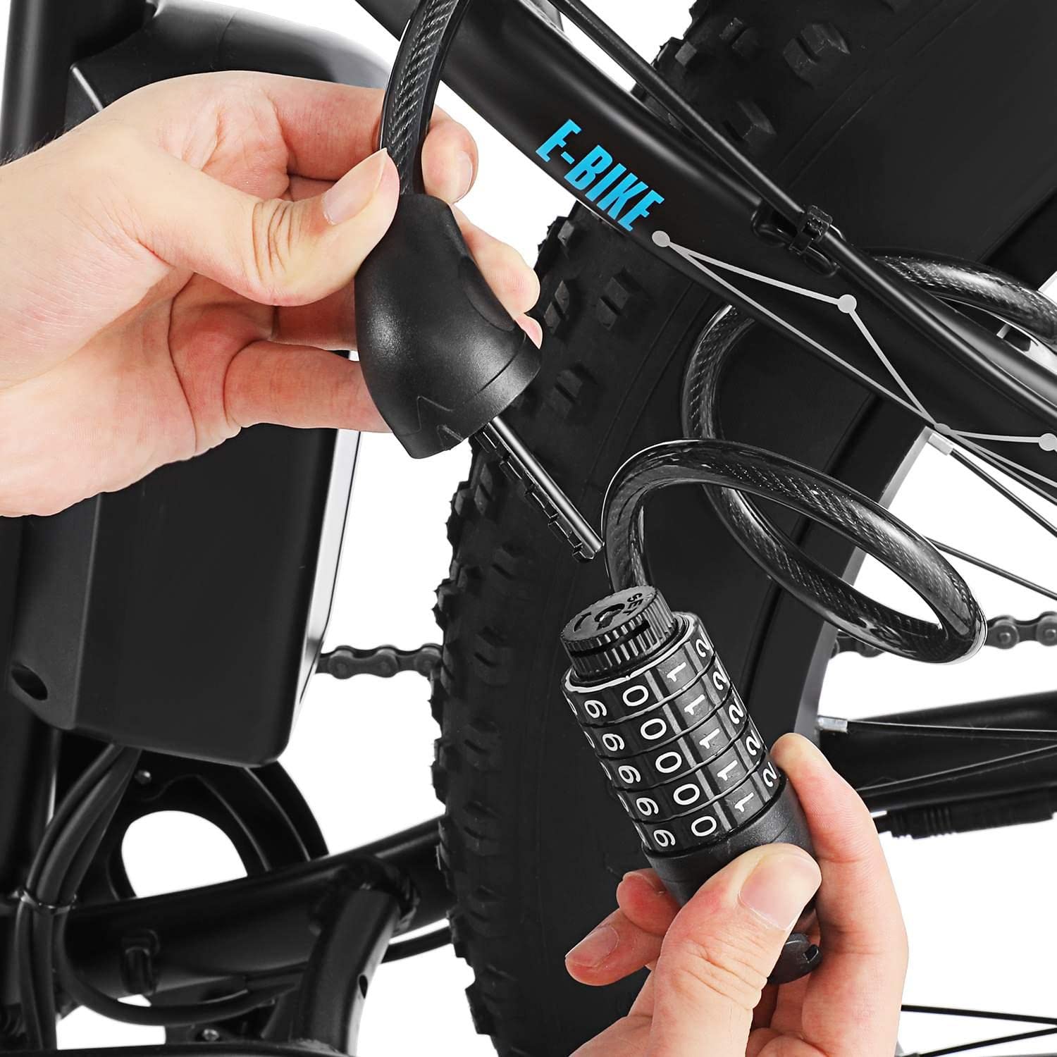 Snapklik.com : VIVI Bike Lock, High Security 5 Digit Resettable ...