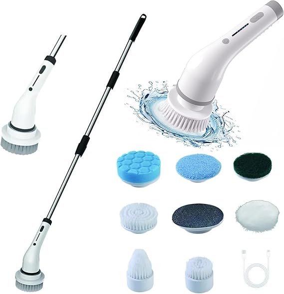 Amazon.com: Scrubzilla Electric Spin Scrubber – Power Cleaning Brush ...