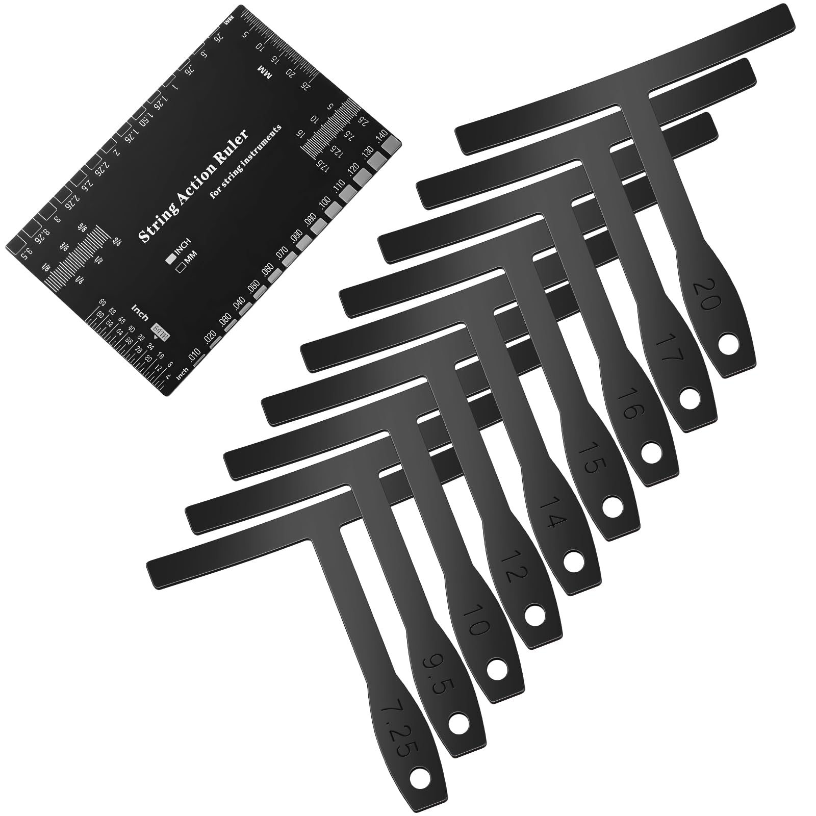 Snapklik.com : Mudder 10 Pieces Guitar Luthier Tools Include 9 ...