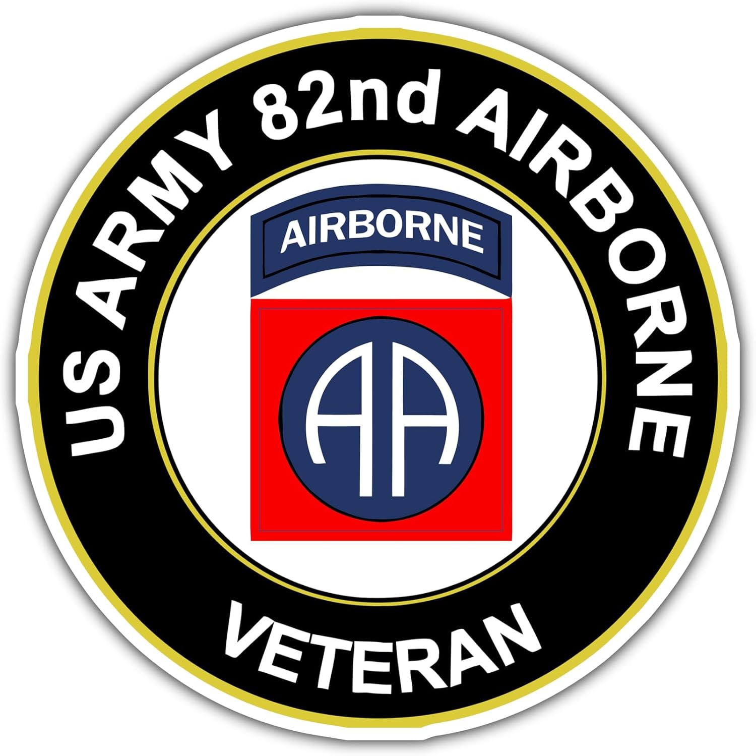 Amazon.com - 82nd Airborne Division Veteran Sticker | Fort Bragg nc ...