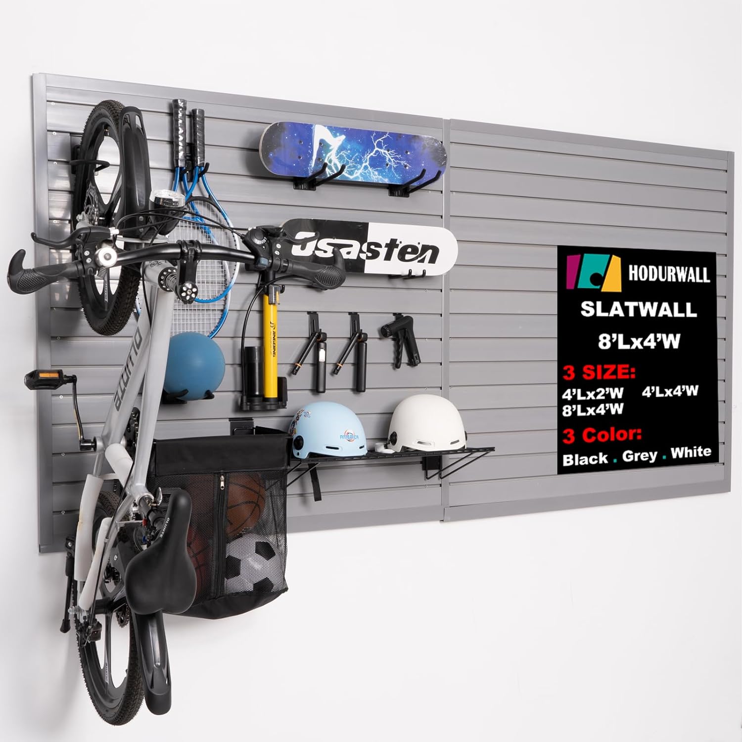 Amazon.com: Slatwall Panels 4'x 8' Garage Slat Wall Storage Systems ...
