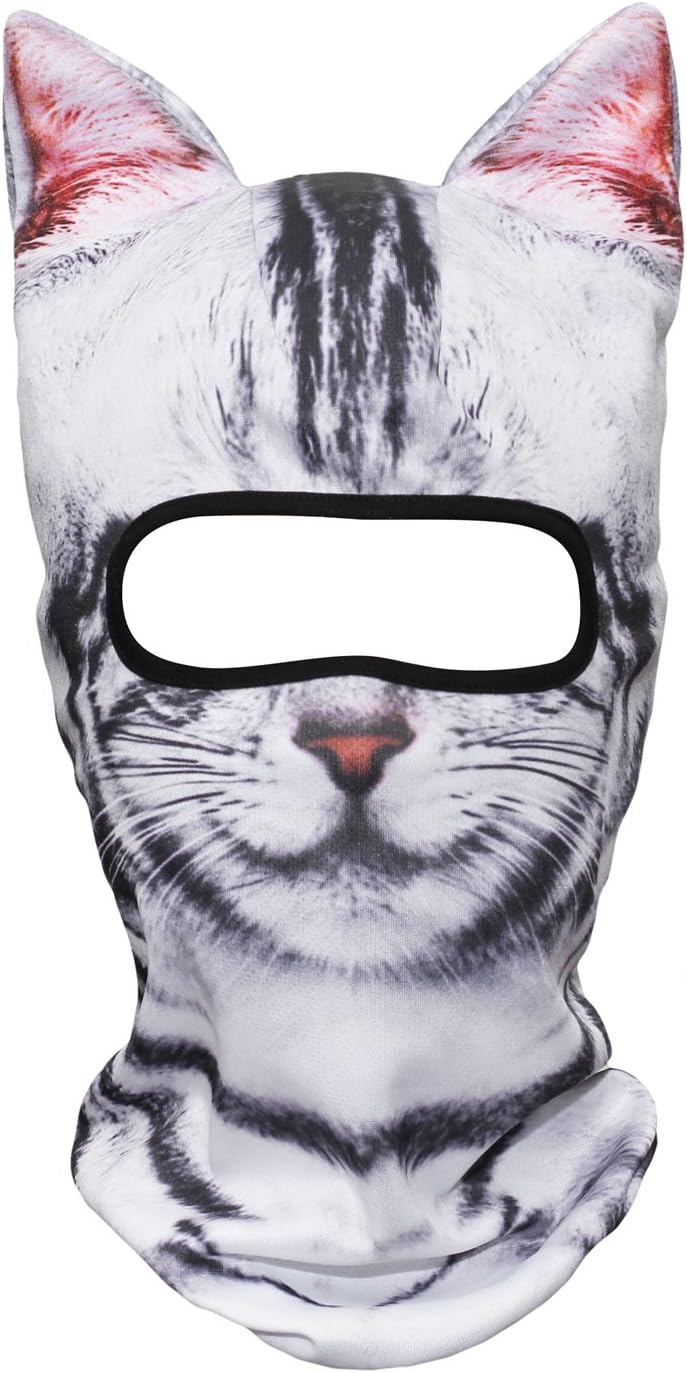 Amazon.com: WTACTFUL 3D Animal Ears Breathable Balaclava Face Mask for ...