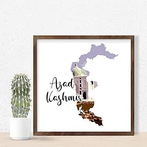 Amazon.com: Azad Kashmir Framed Wooden Sign Room Decor Personalized ...